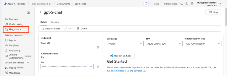 Getting Started with Azure AI Foundry Playgrounds – Dave McCollough